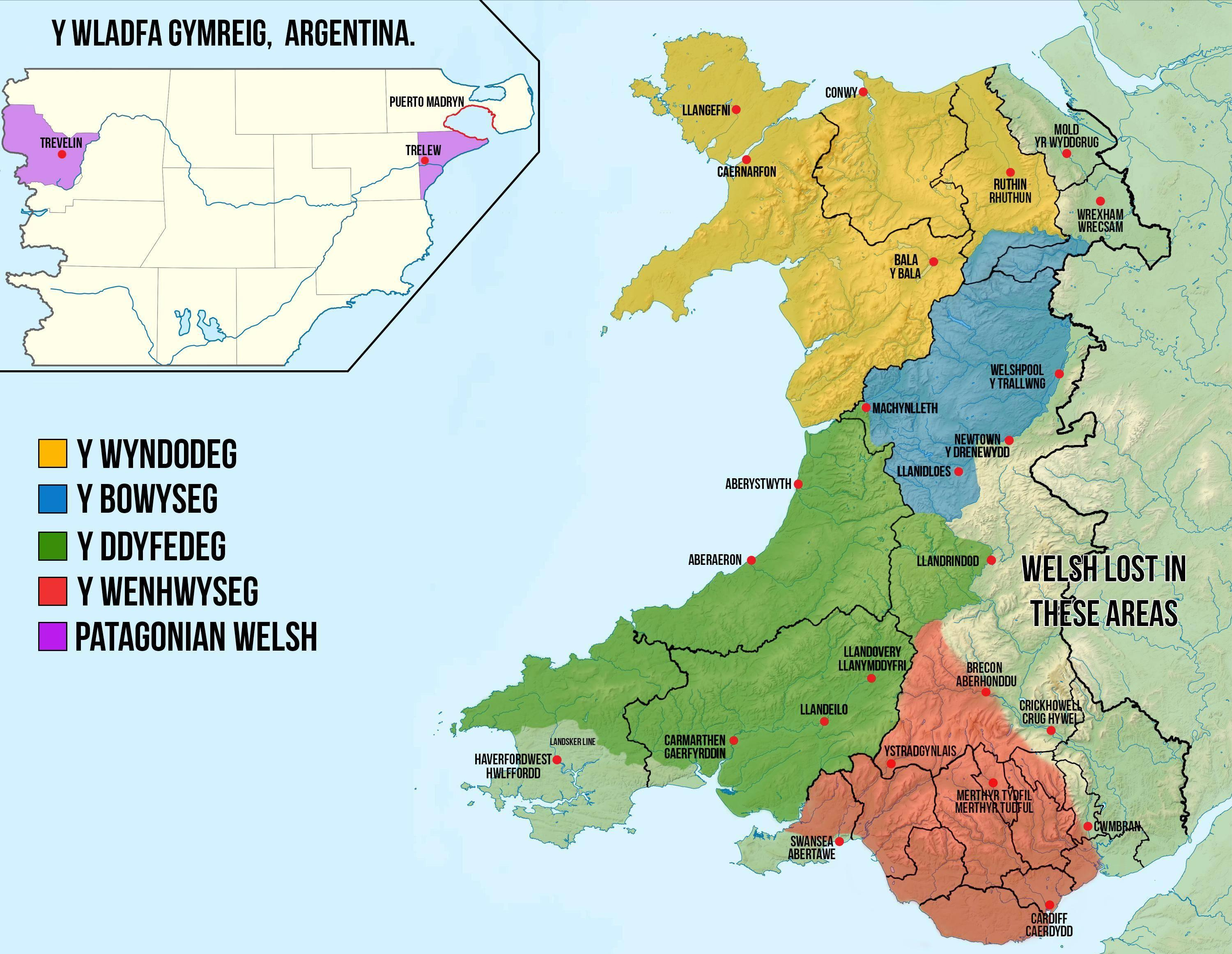 North Welsh And South Welsh Where Is The Border General Questions